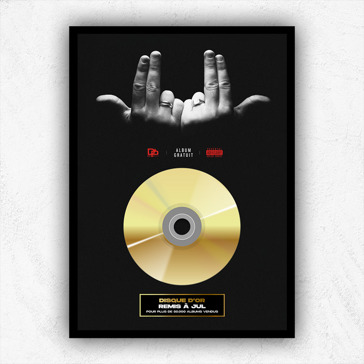 Disque d'or Jul - Album Gratuit Vol. 1 – T Certif